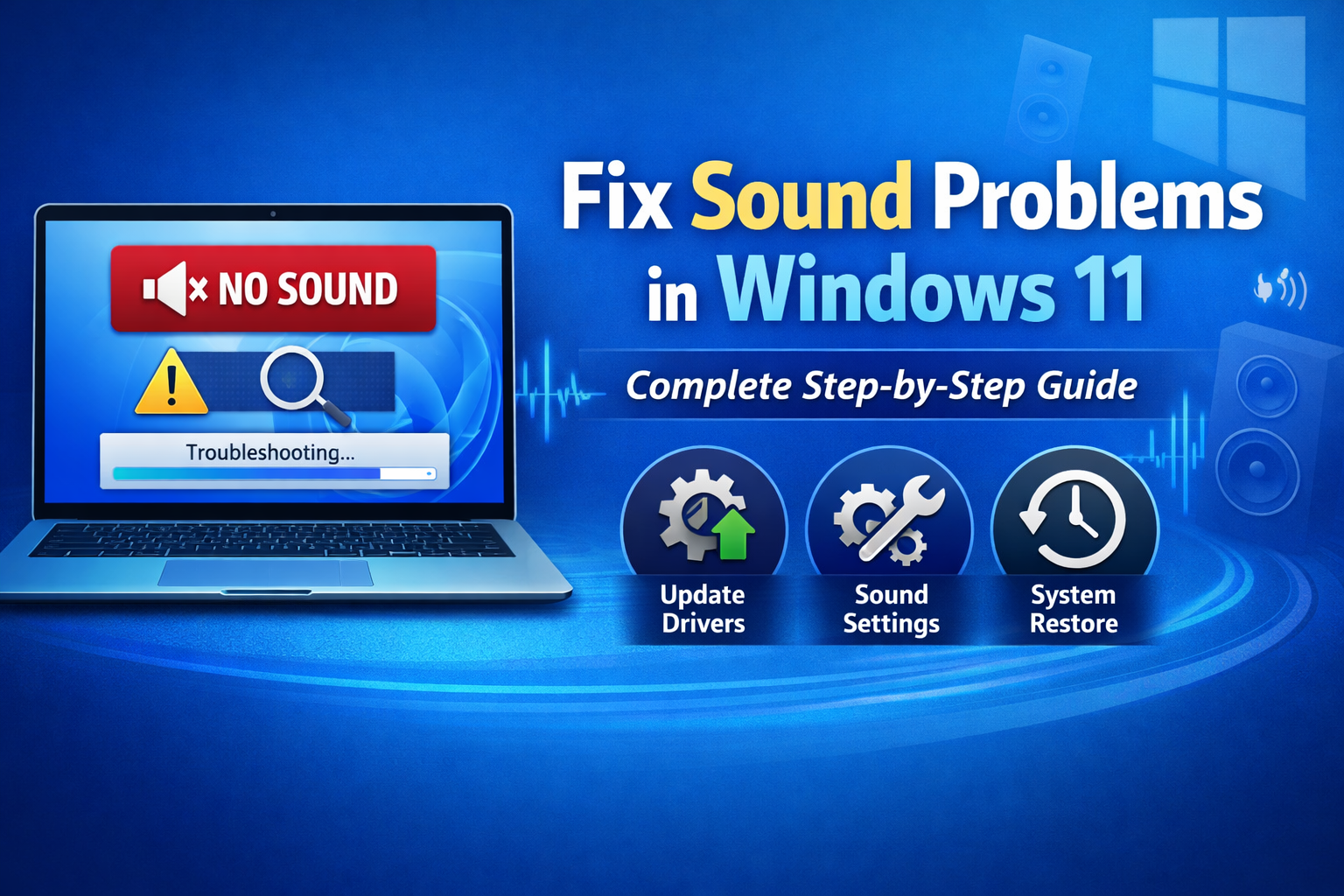 Fix Sound/Audio Problems In Windows 11