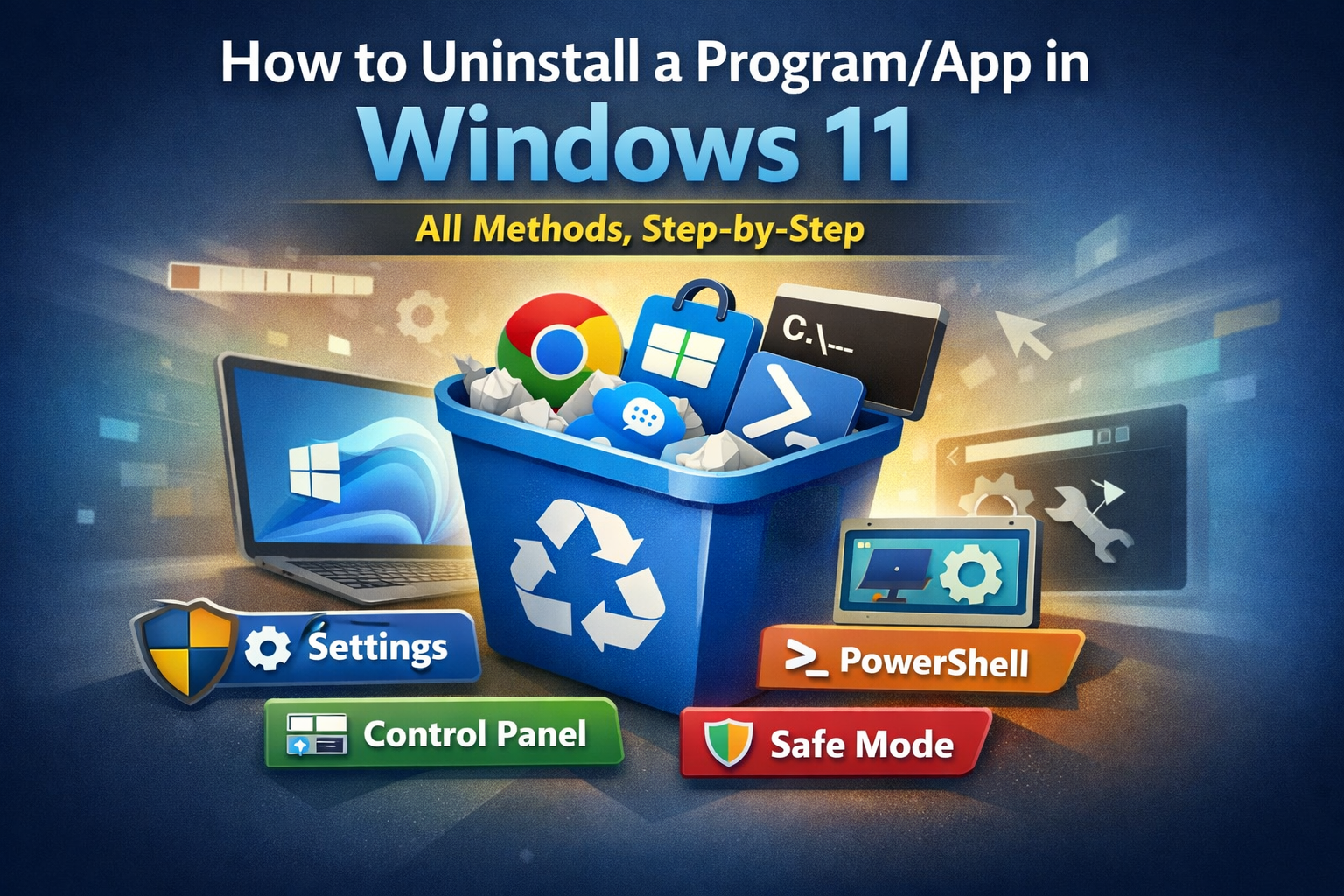 How to Uninstall a Program/App in Windows 11